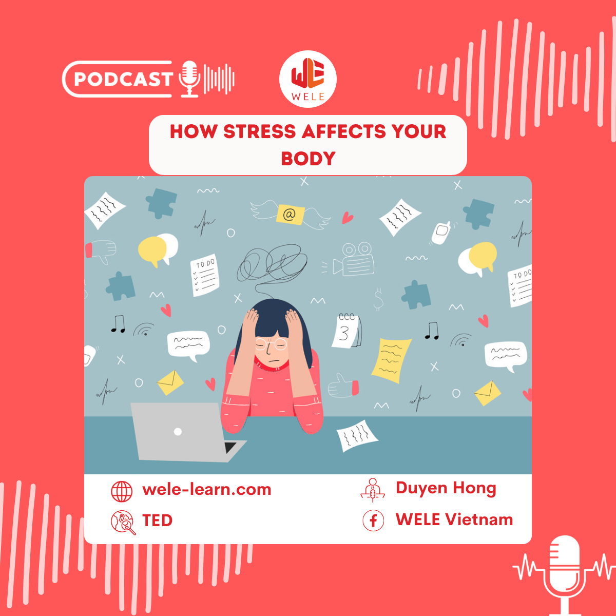 How stress affects your body - ESL 11002503