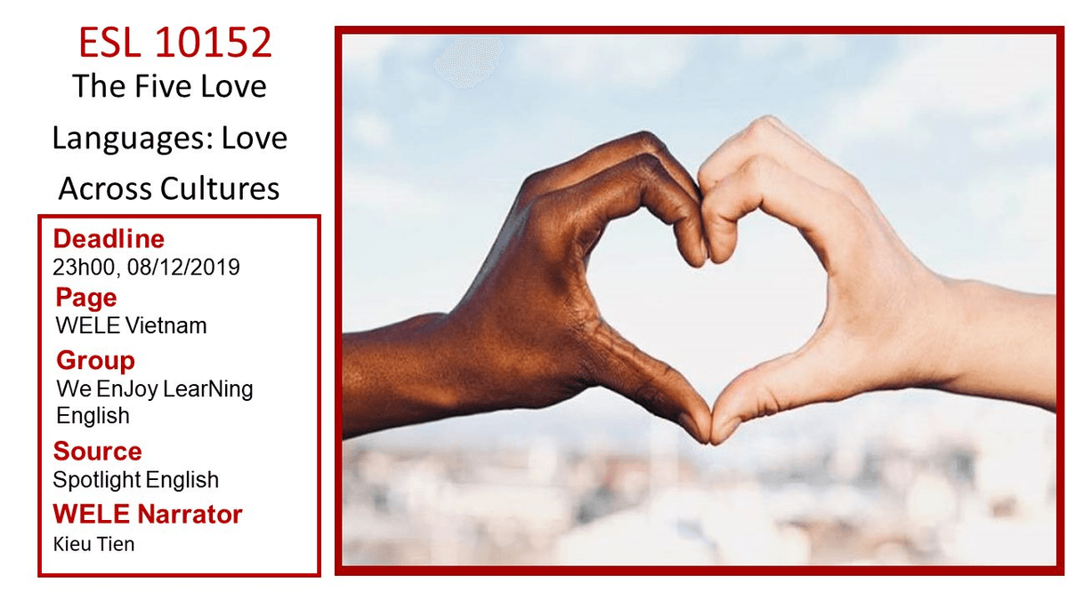 The Five Love Languages: Love Across Cultures - ESL 10152