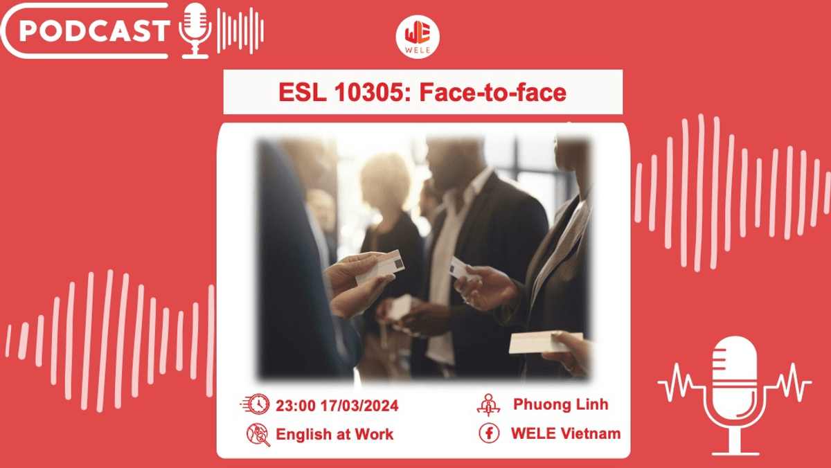 Face-to-face - ESL 10305